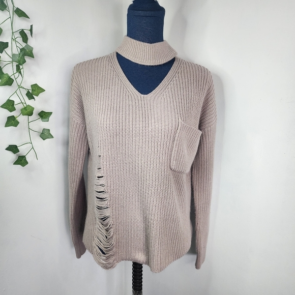 Sweet & Sinful | Sweaters | Sweet Sinful Comfy Distressed Cut Out ...